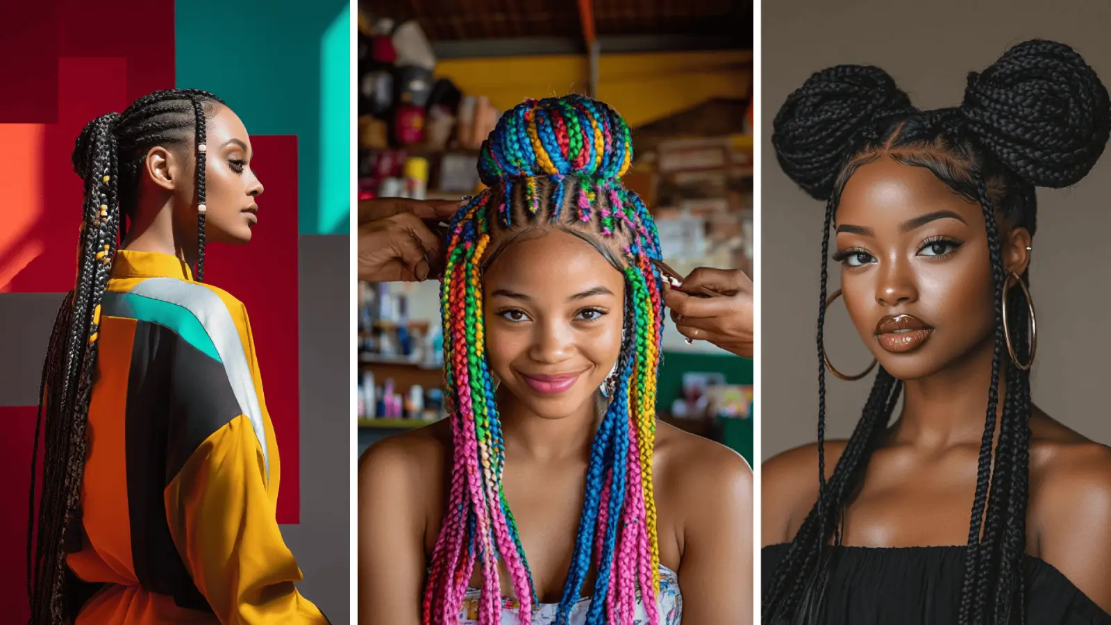 20 Eye-Catching Knotless Braids with Beads Hairstyles: Statement Styles ...